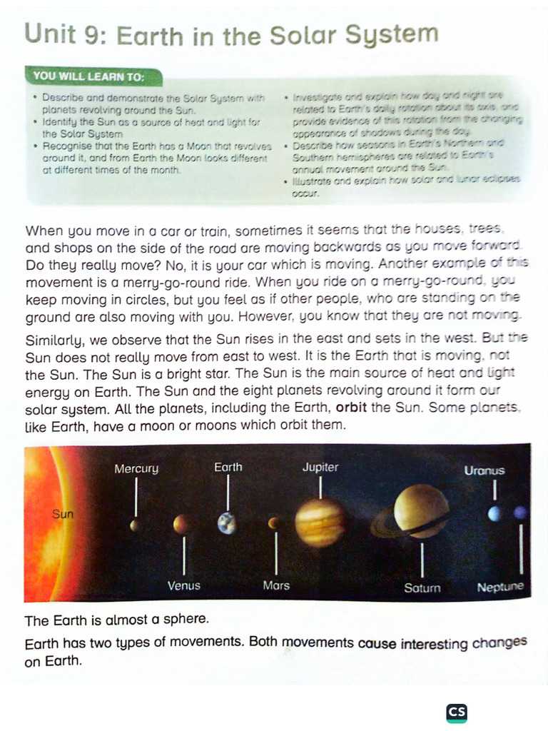 Earth in Our Solar System | PDF