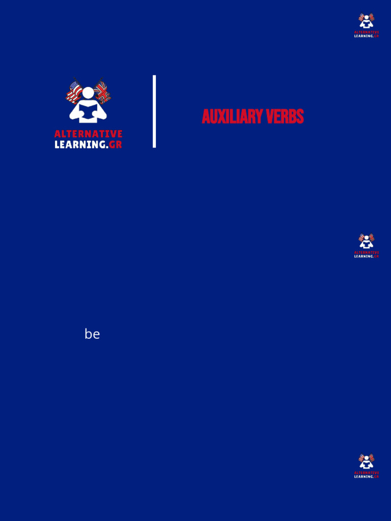 Auxiliary Verbs Pdf