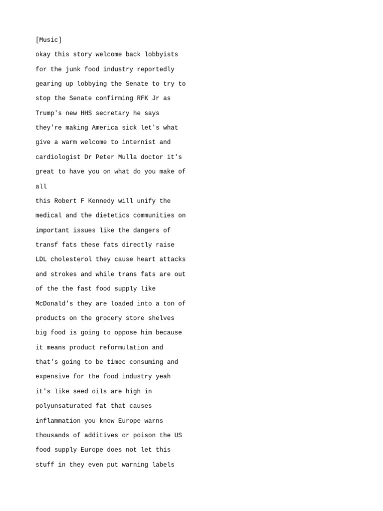 (English (Auto-Generated) ) RFK, Jr. Will 'Unify' Medical Communities ...