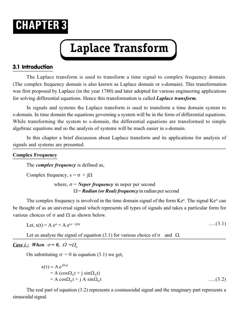Laplas Transform | PDF | Laplace Transform | Complex Number
