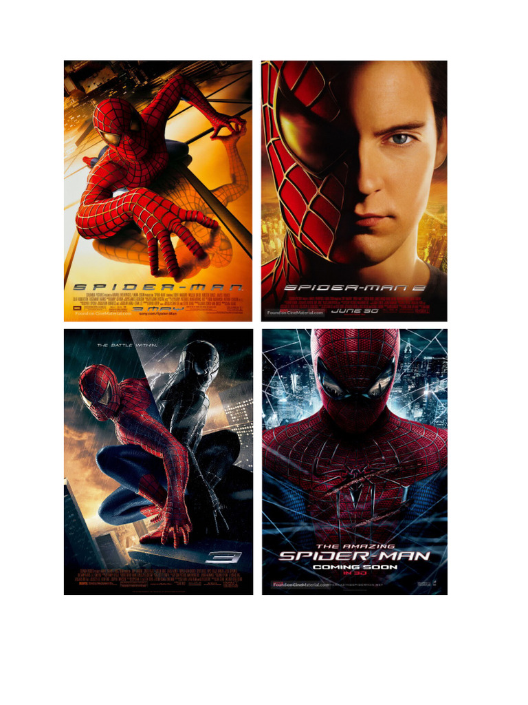All Spiderman Movies (2002-2021) | PDF