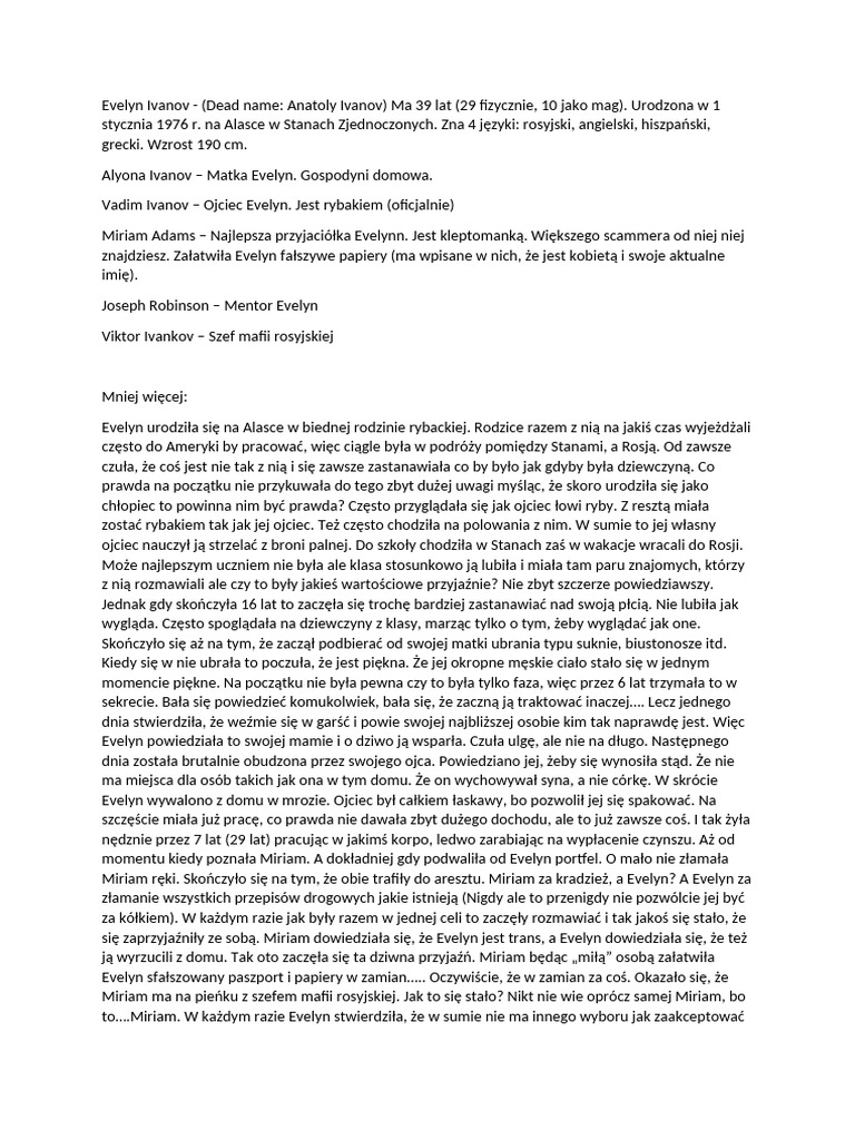 Evelyn Ivanov 1 | PDF