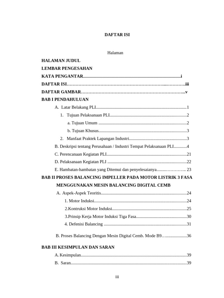 Contoh Daftar Isi | PDF | Pengelolaan Keuangan & Uang | Teknologi ...
