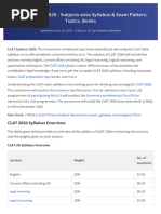 CLAT Syllabus - Origin CLAT | PDF
