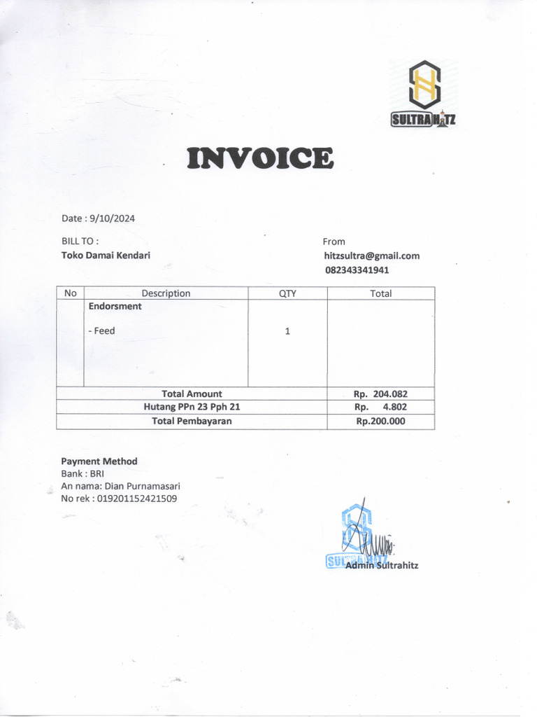 Invoice 601 | PDF