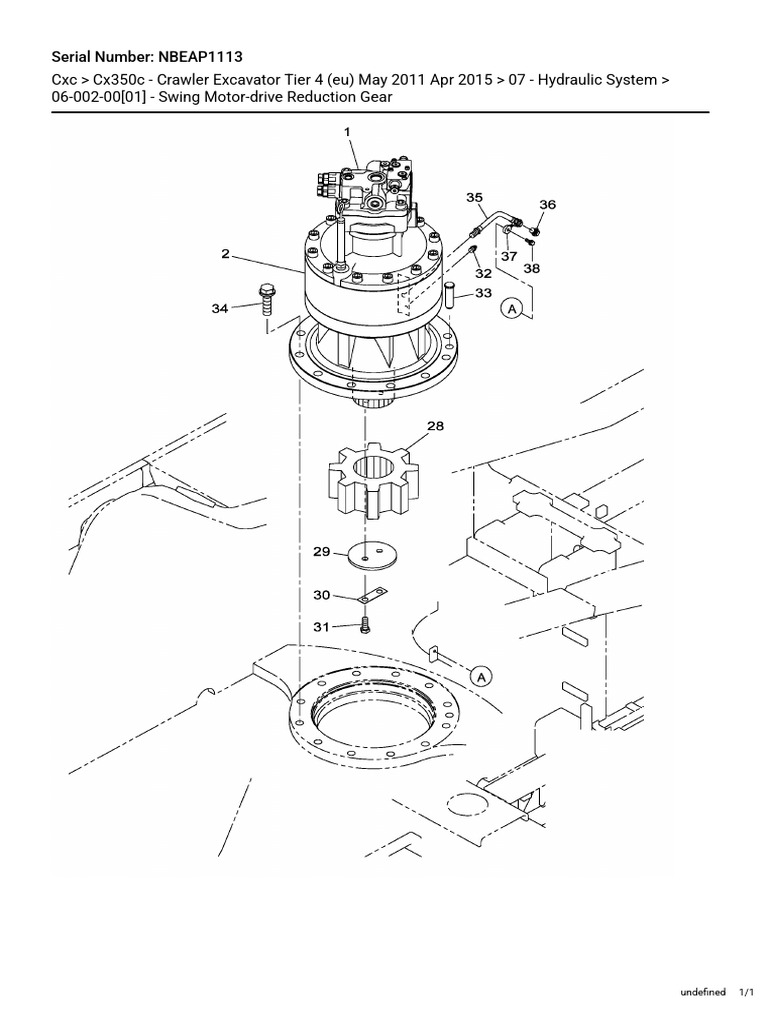06-002-0001 - Swing Motor-Drive Reduction Gear | PDF