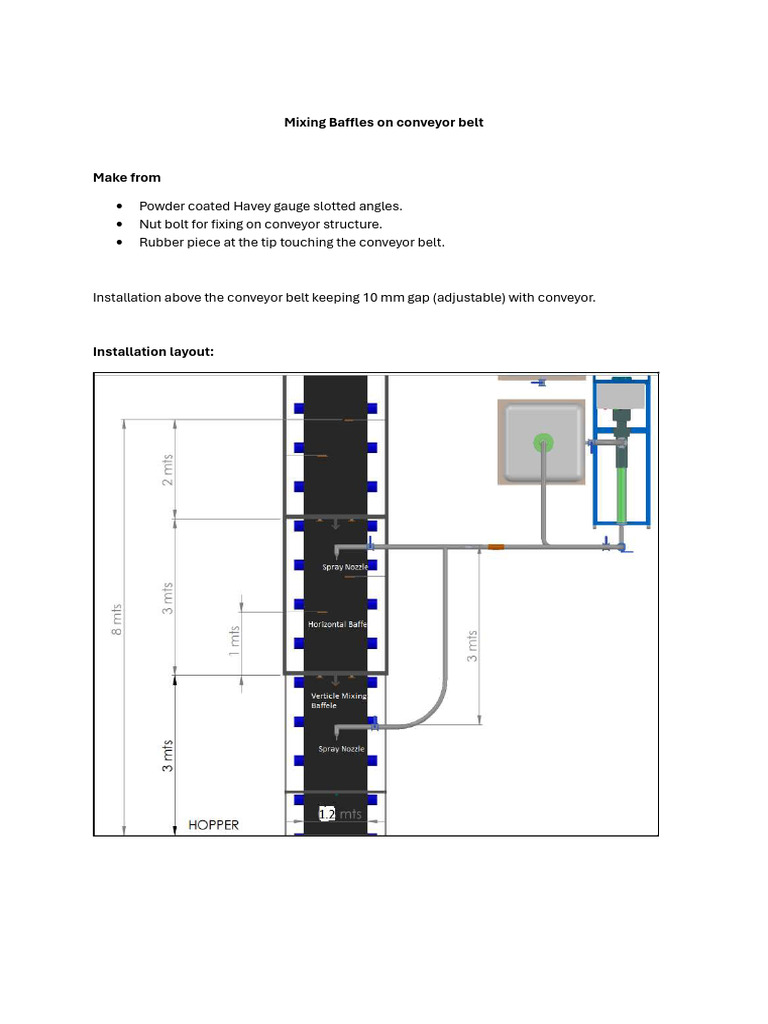 Mixing Baffles Detail | PDF | Technology & Engineering