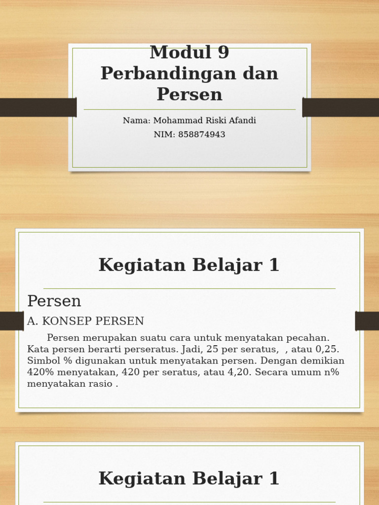 Modul 9 Pendidikan MTK Moh. Riski A | PDF | Karier & Perkembangan | Komputer