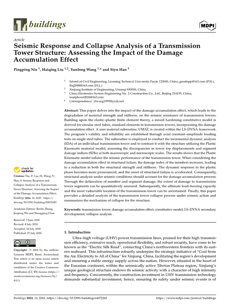 Buildings 14 02243 v2 | PDF | Deformation (Engineering) | Yield ...