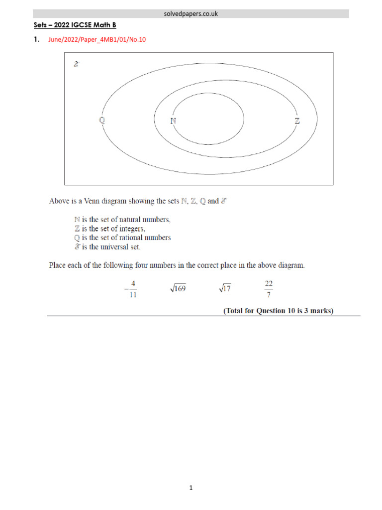 2022 IGCSE Math B Exam Solutions | PDF | Art
