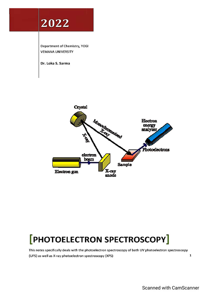 Photo Electron Spectroscopy 3sem | PDF