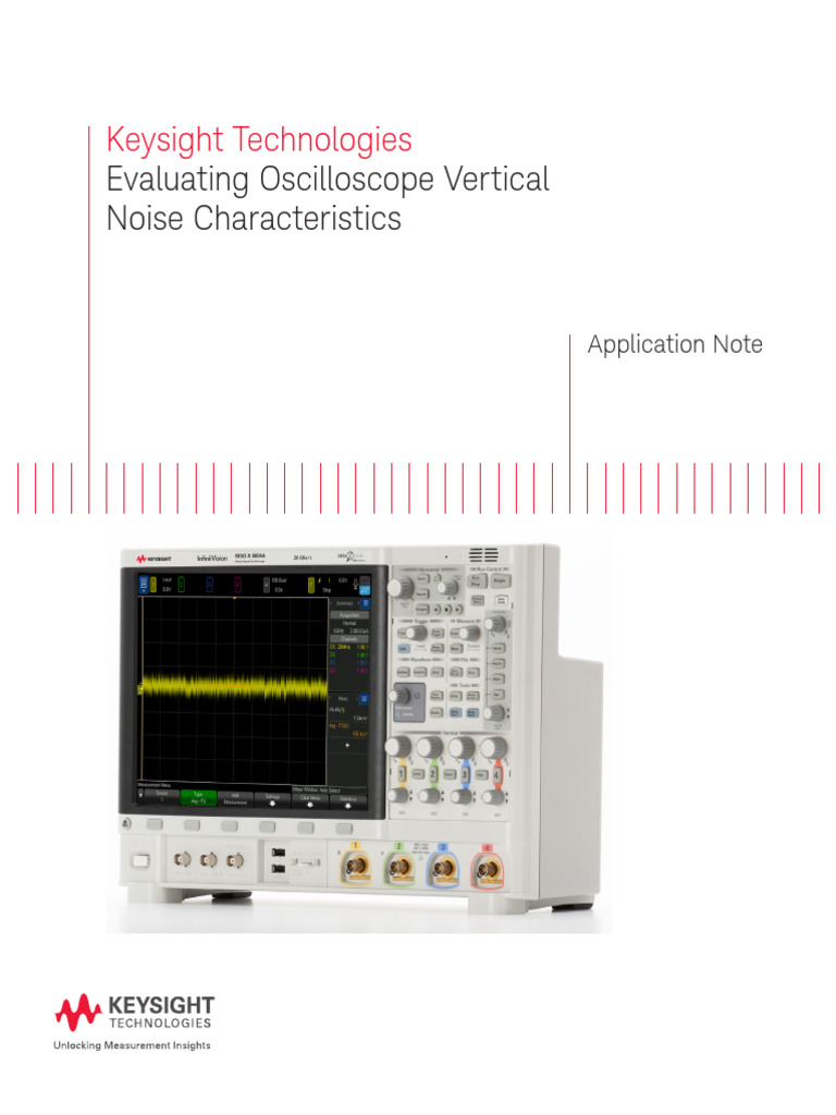 Oscilloscope Vertical Noise Evaluation Guide | PDF | Amplitude | Analog ...