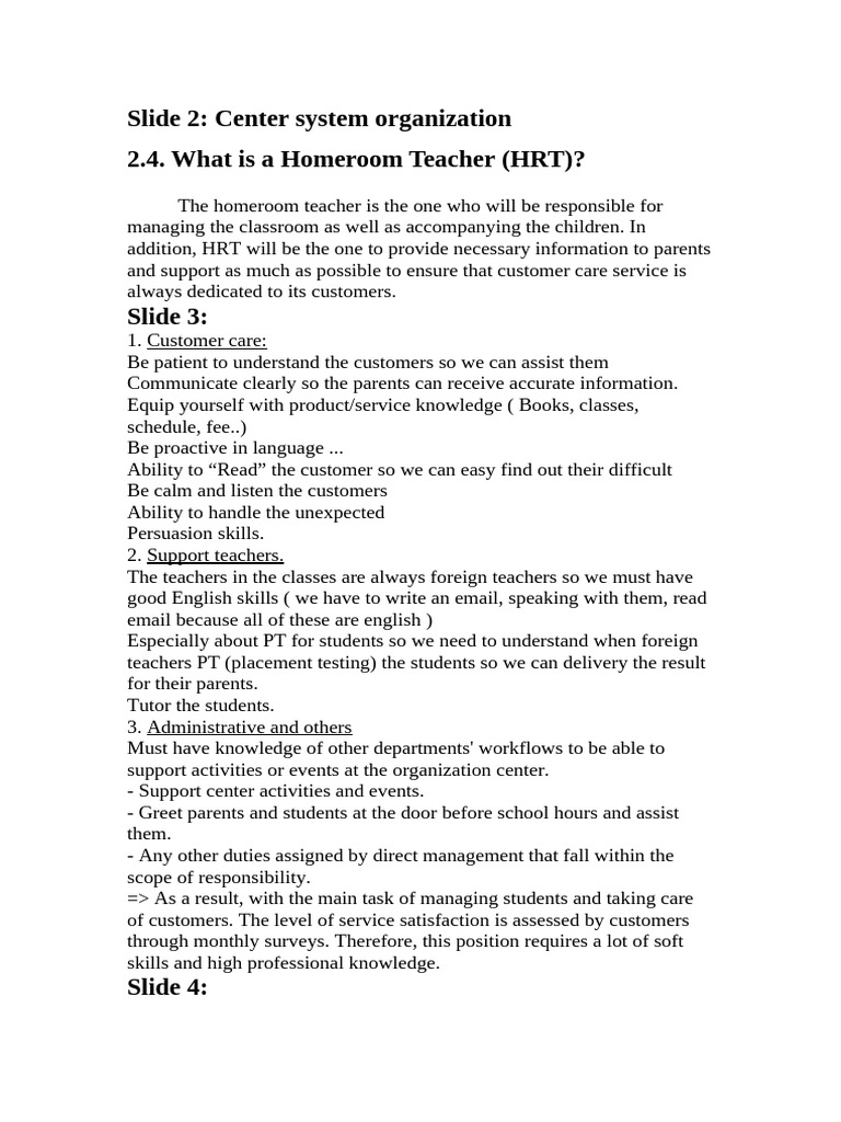 Script Cho BCTT | PDF | Teachers | Learning