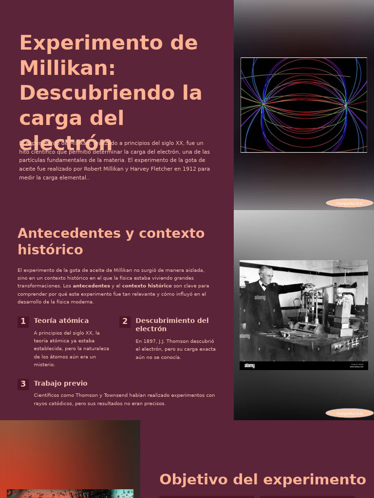 Experimento de Millikan Descubriendo La Carga Del Electron | PDF | Carga eléctrica | Electrón