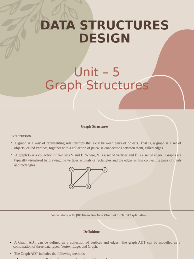 Understanding Graph Structures in Data Science | PDF | Vertex (Graph ...