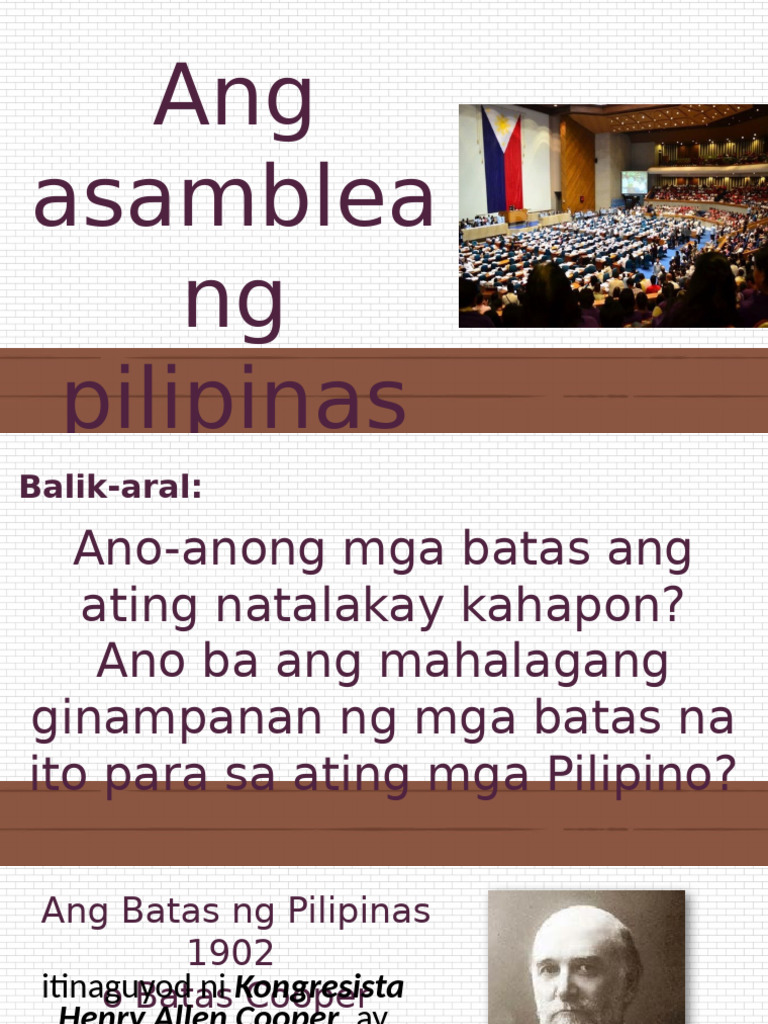 Asamblea NG Pilipinas | PDF
