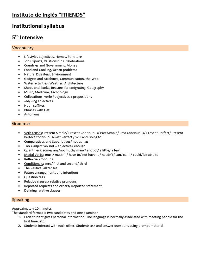 Cartilla de Práctica 5to Intensivo | PDF | Rain | Adjective