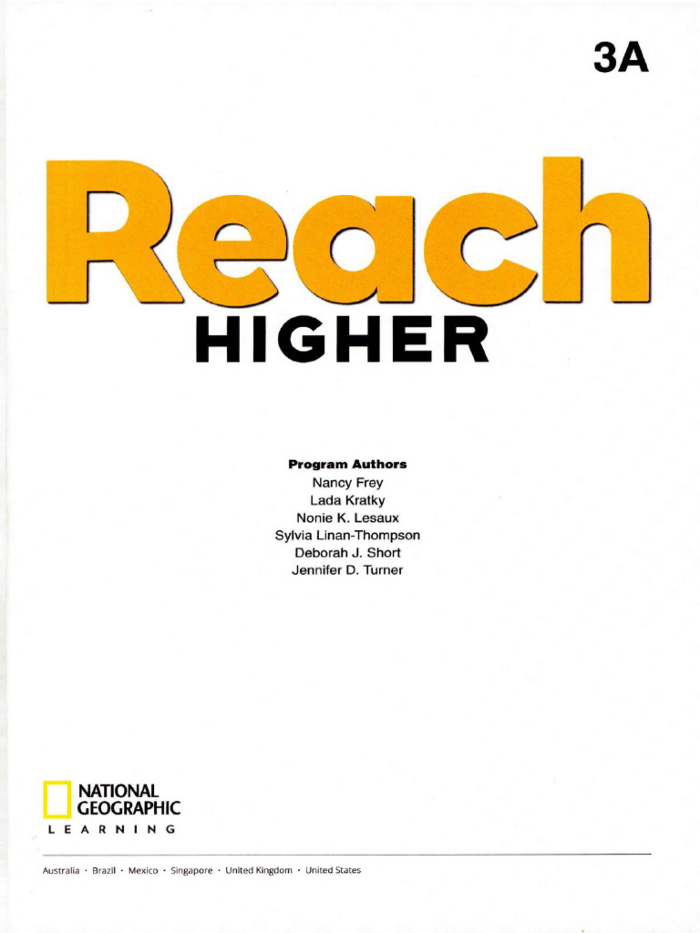 Reach Higher 3A | PDF