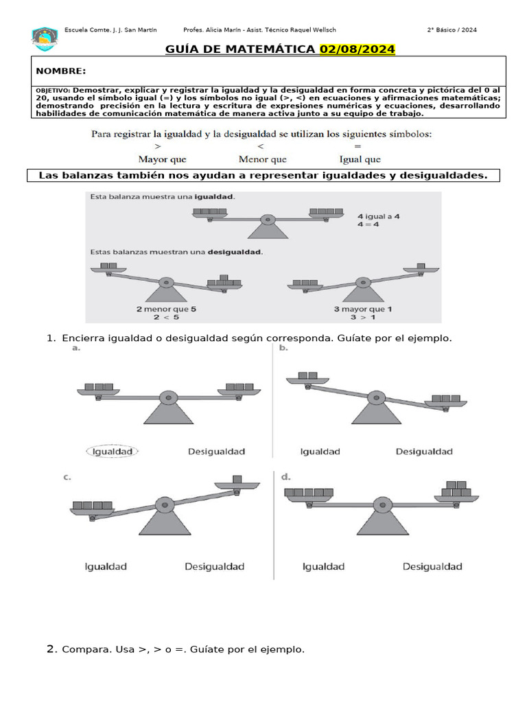 Igualdad y Desigualdad | PDF