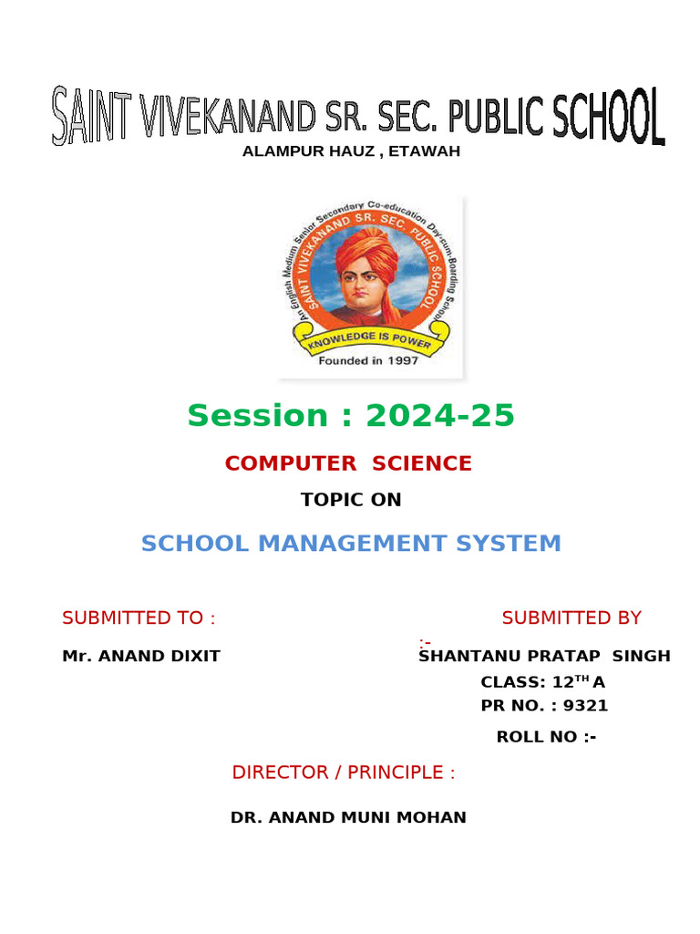 Front Page of CS | PDF