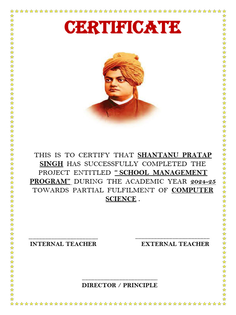 Certificate of CS | PDF