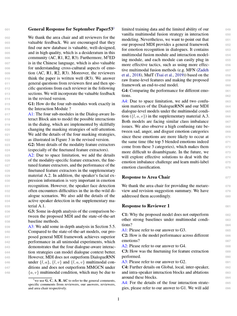 M3ED ACL2022 Update1115 Rebuttal | PDF | Psychology