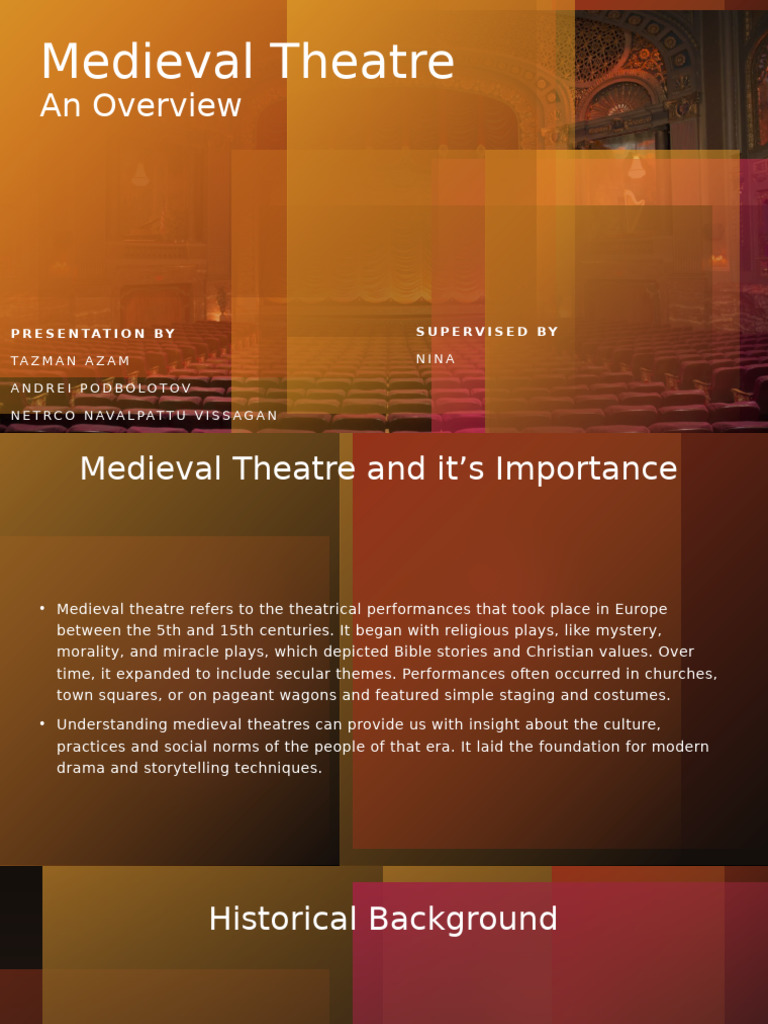 Medieval Theatre Presentation - v2 | PDF
