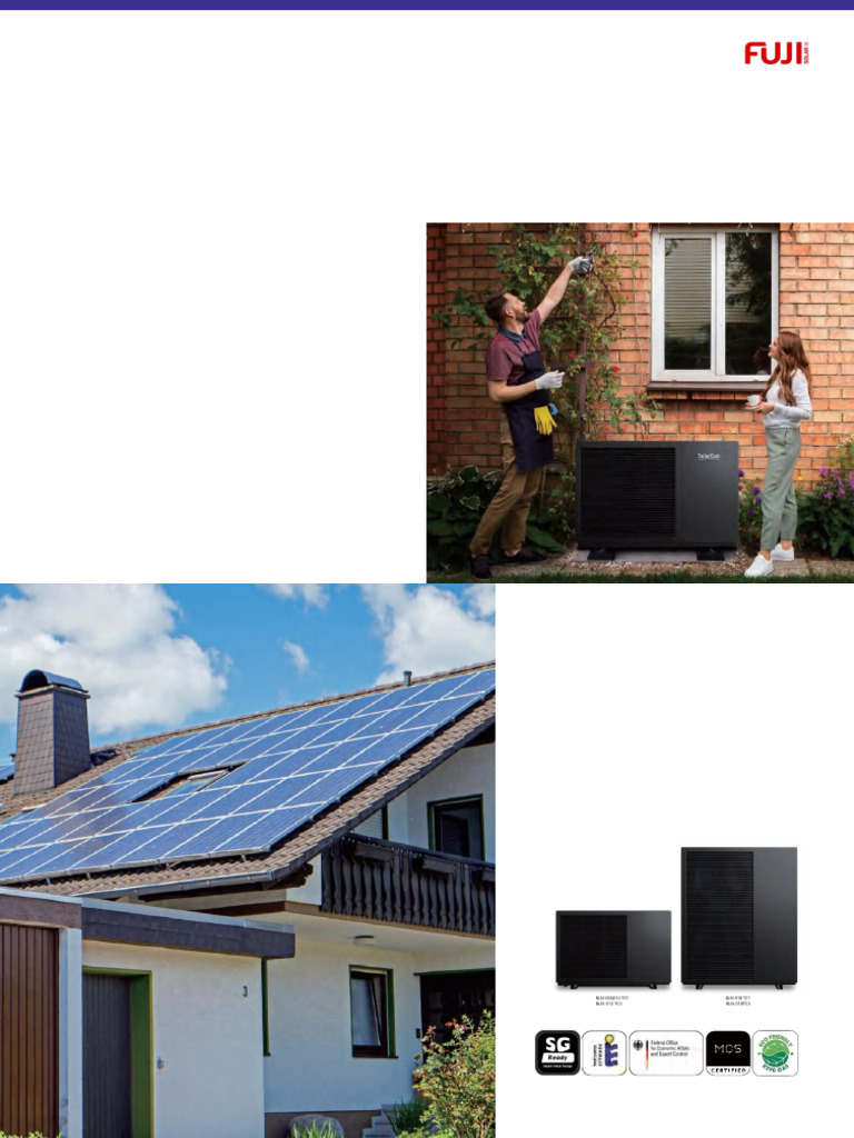 Fuji Air R290 Heat Pump Catalogue | PDF | Heat Pump | Efficient Energy Use