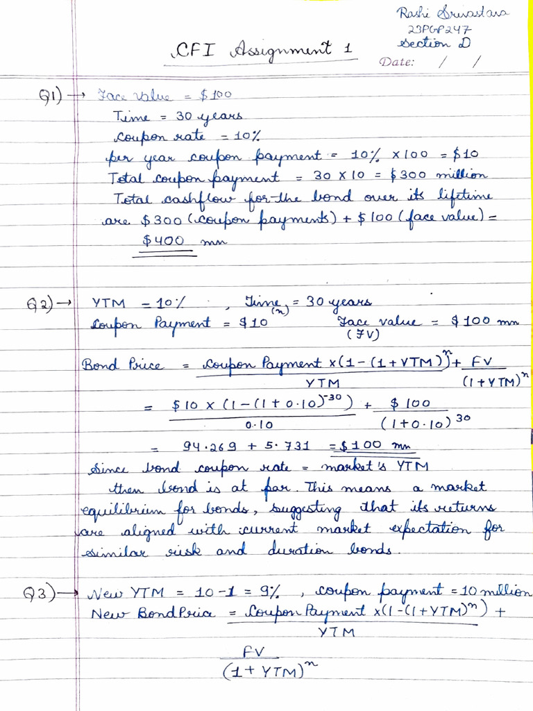 Cfi Assignment | PDF