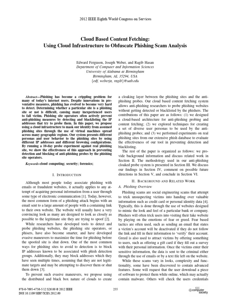 Cloud Based Content Fetching Using Cloud Infrastructure To Obfuscate ...
