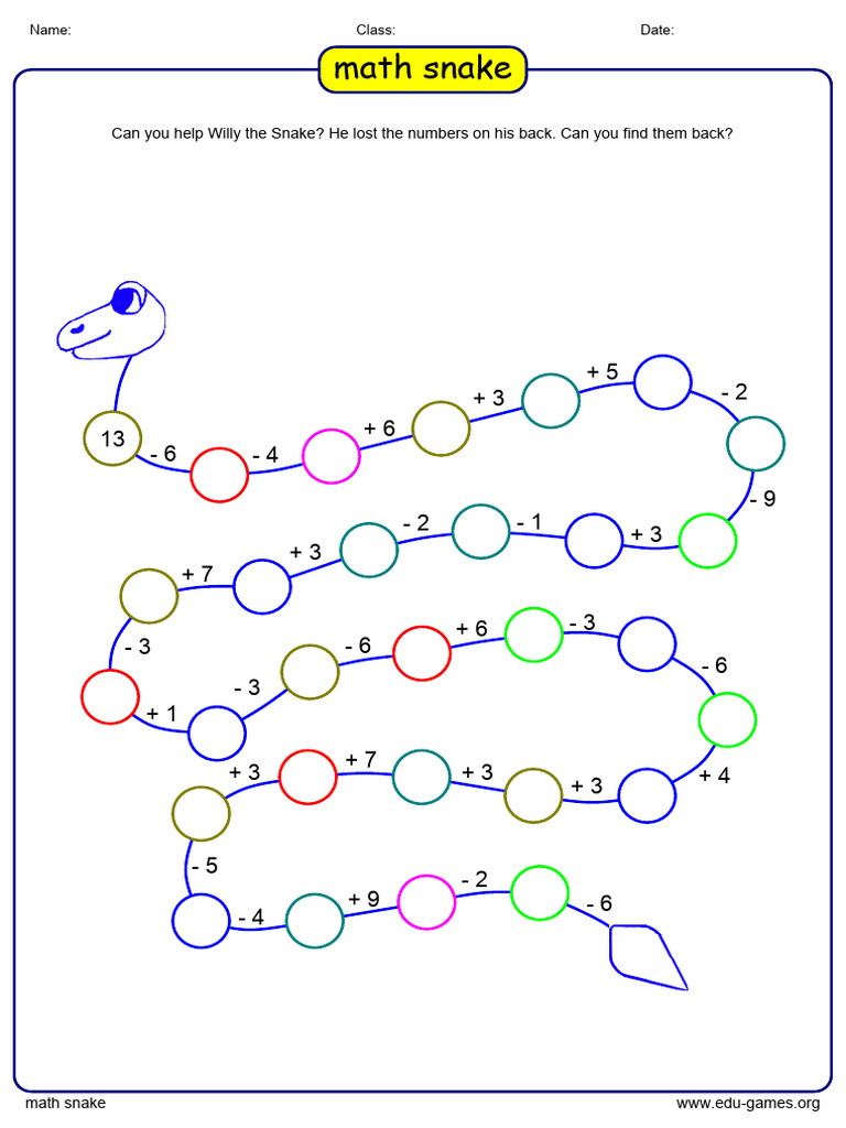 Math Snake | PDF