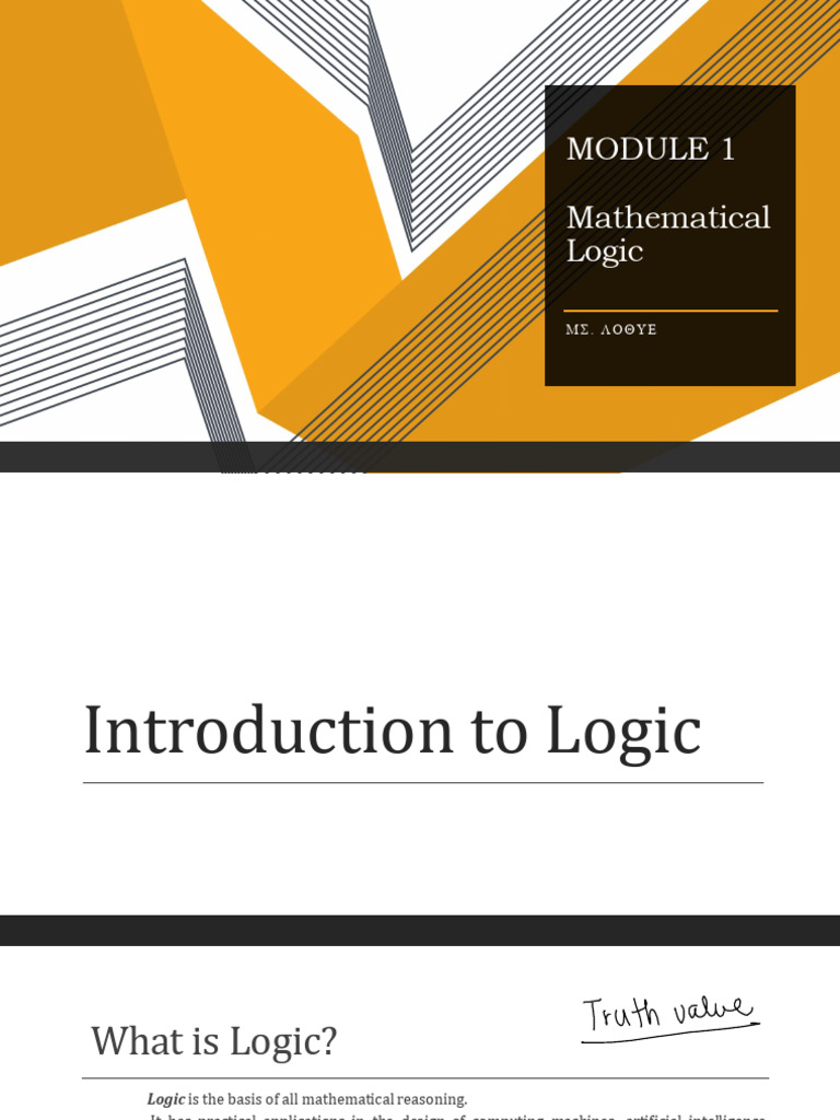 Module 1 Mathematical Logic Annotated Pdf Logic Gate If And Only If 1995