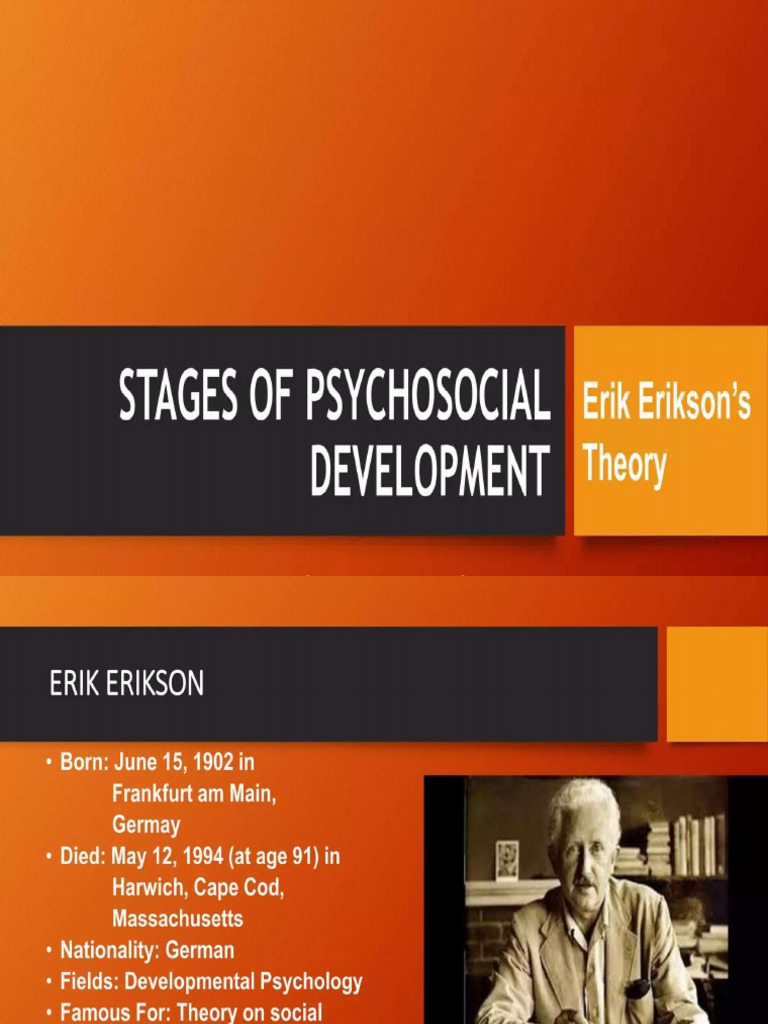 Erik Erikson Lecture | PDF Erik Erikson Lecture | PDF