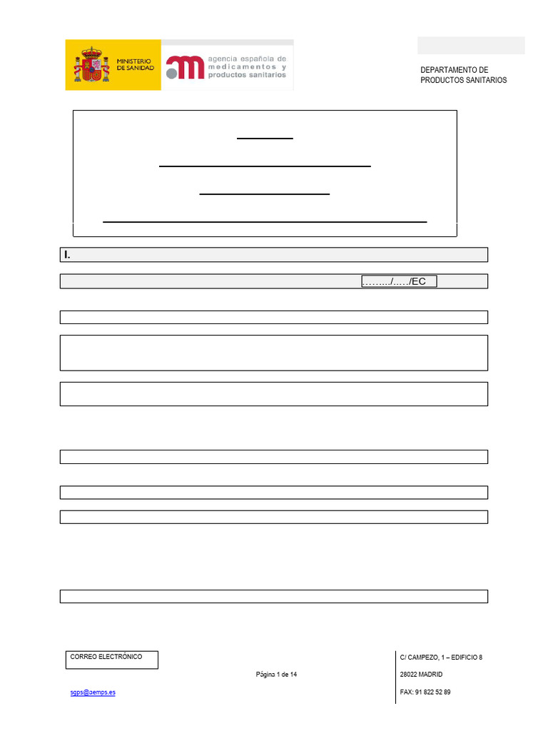 ANEXO C-Formulario de Datos Basicos de La Solicitud | PDF | Dispositivo médico | Medicina