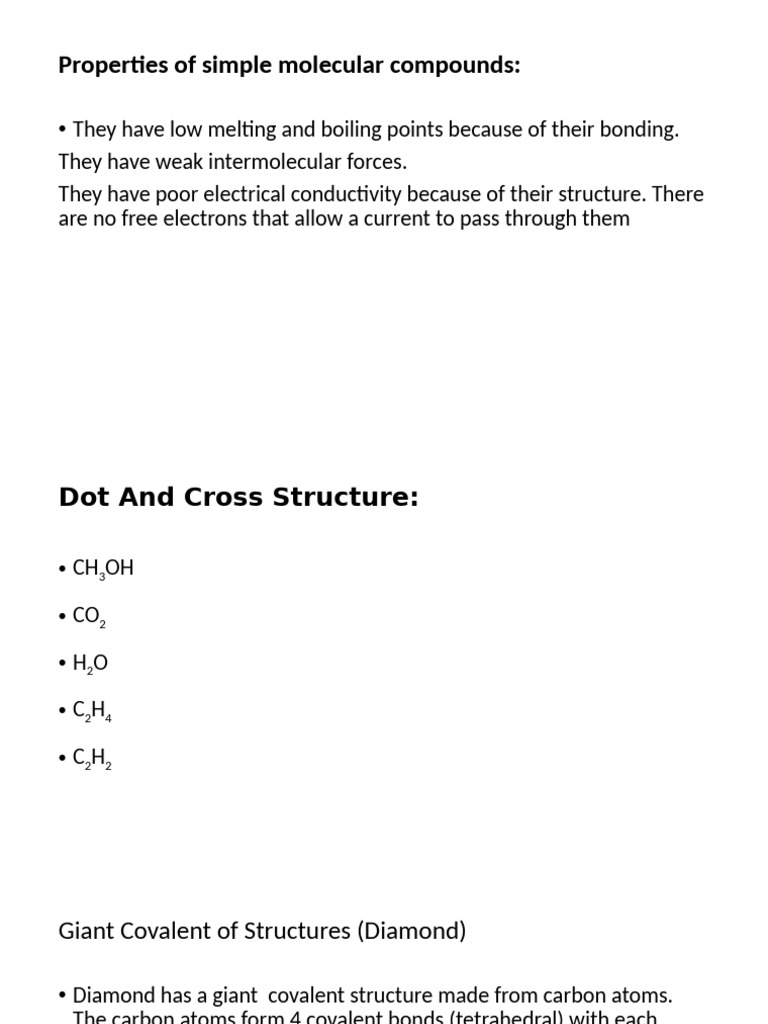 Properties of Simple Molecular Compounds | PDF