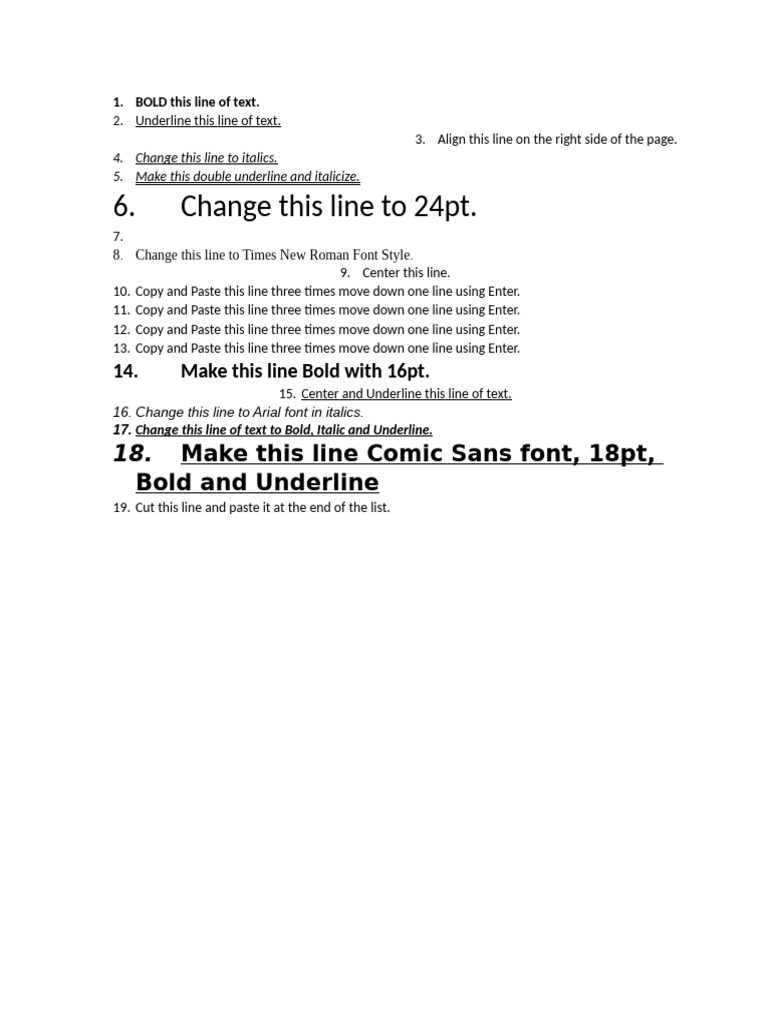 Text Formatting Instructions Guide | PDF | Language Arts & Discipline