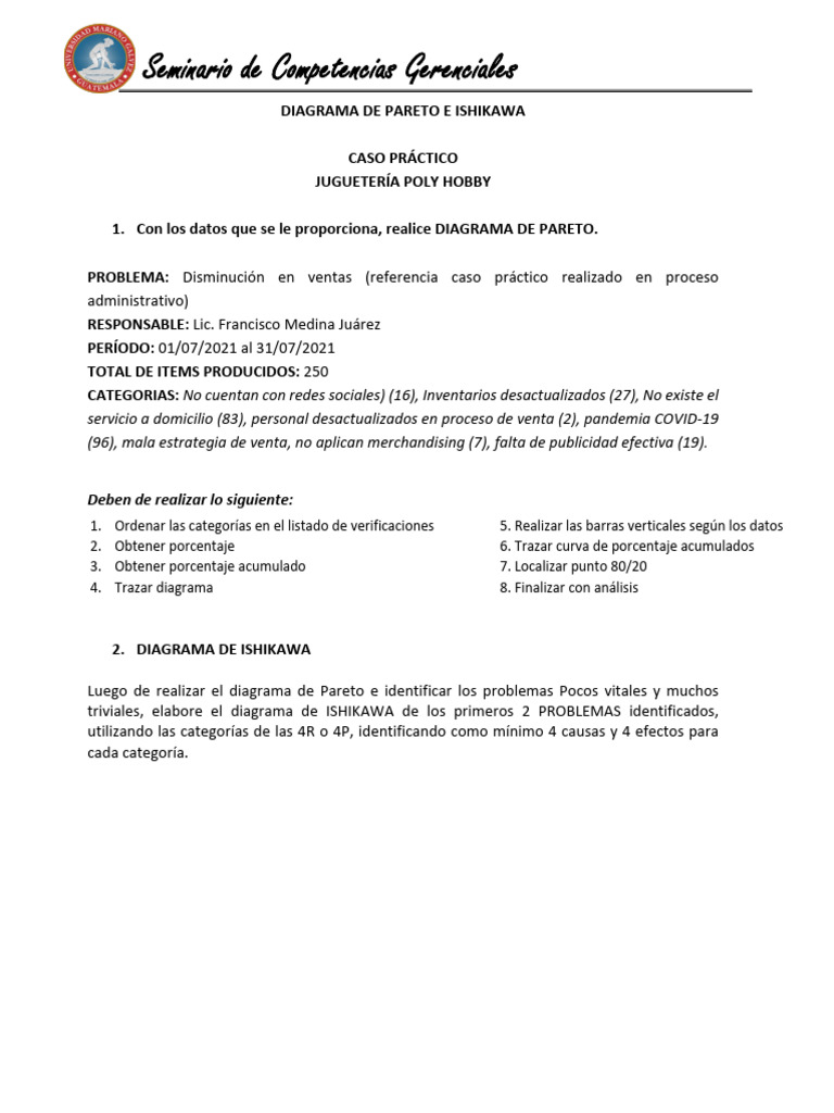 3 CP TAREA PARETO e ISHIKAWA 21 | PDF | Negocios