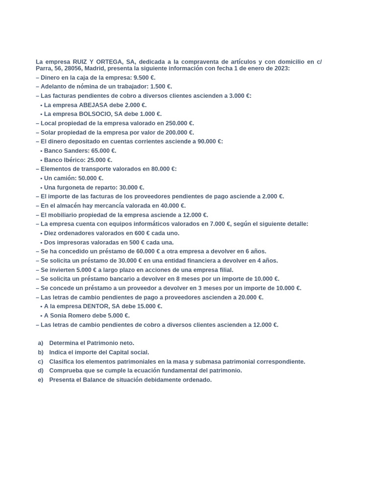 Caso Práctico de Recapitulación | PDF