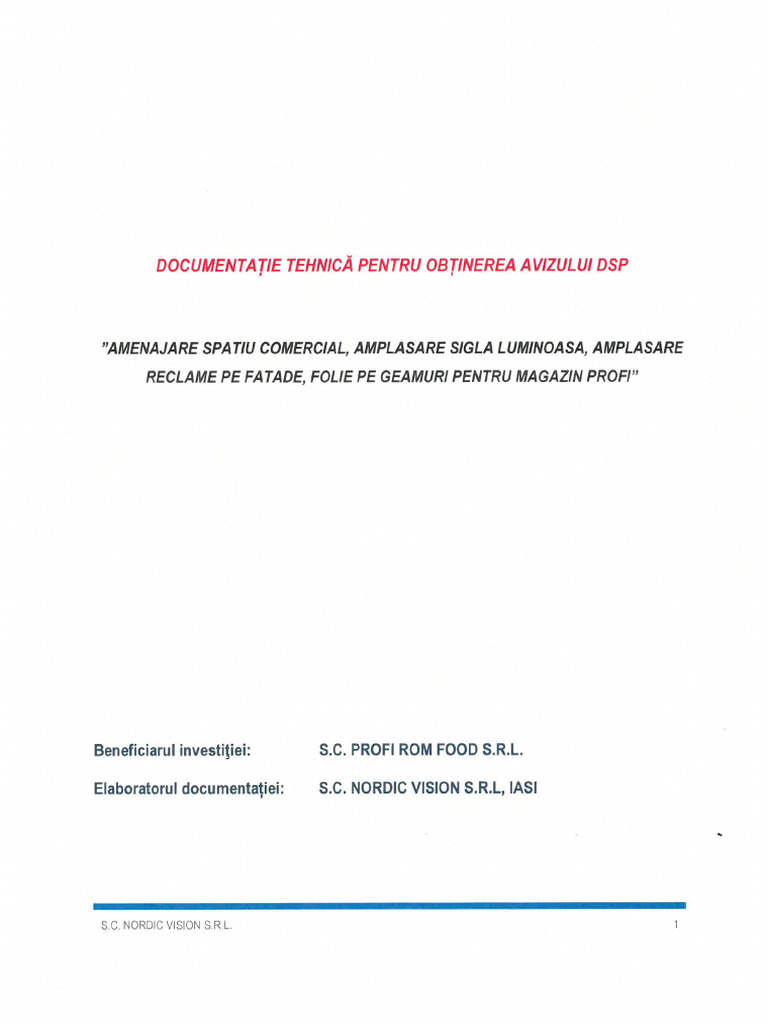 Memoriu Aviz DSP 20231122113919693 | PDF