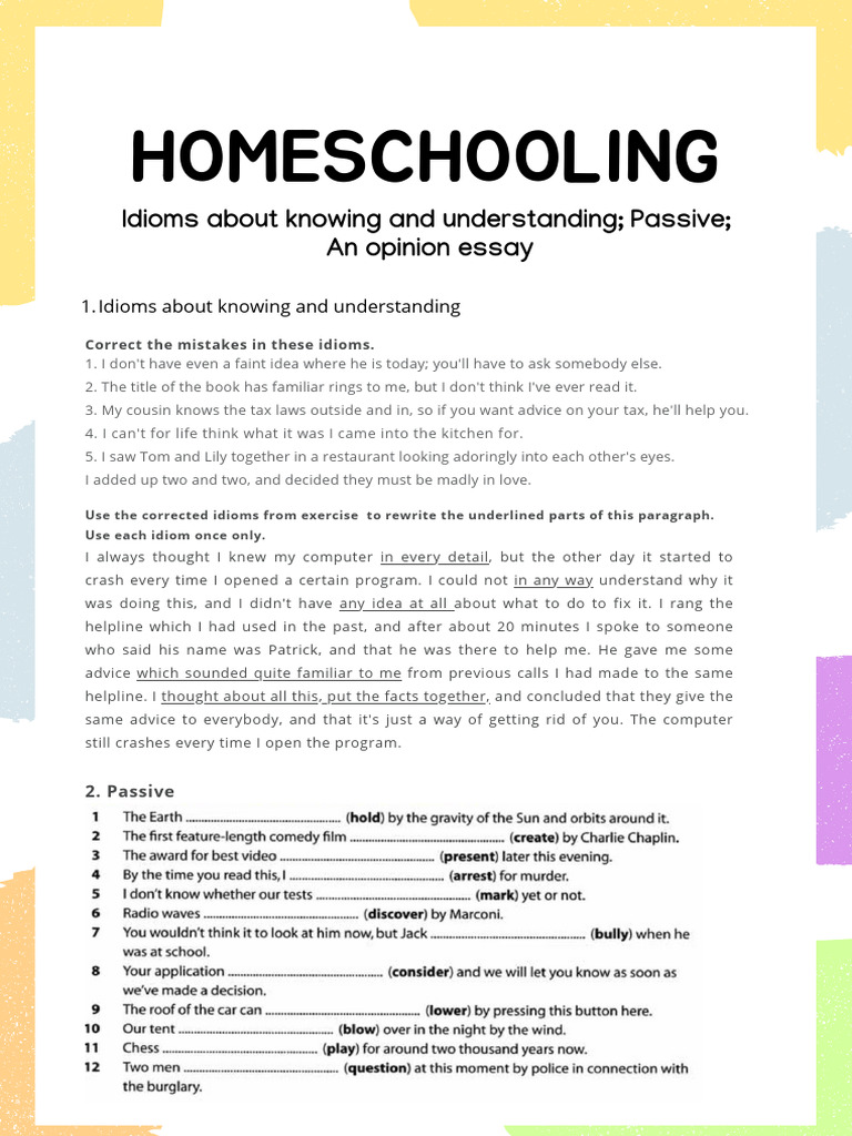Homeschooling | PDF