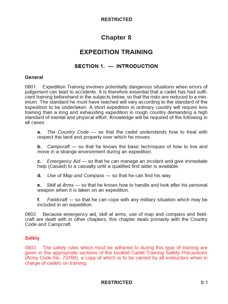 Chapter08 - Expedition Training | PDF | Tent | Fires