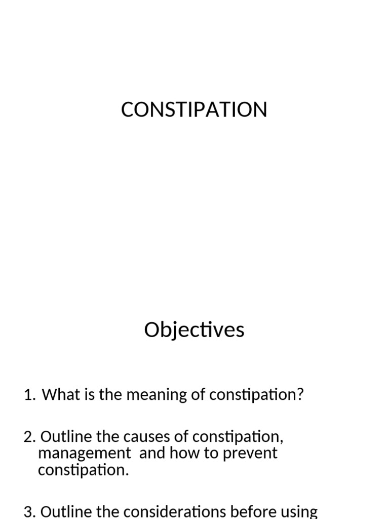 Constipation 042017 | PDF | Constipation | Clinical Medicine