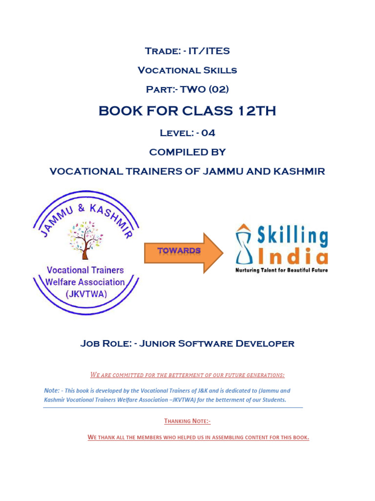 Class 12 IT/ITES Vocational Skills Guide | PDF | Software Testing ...