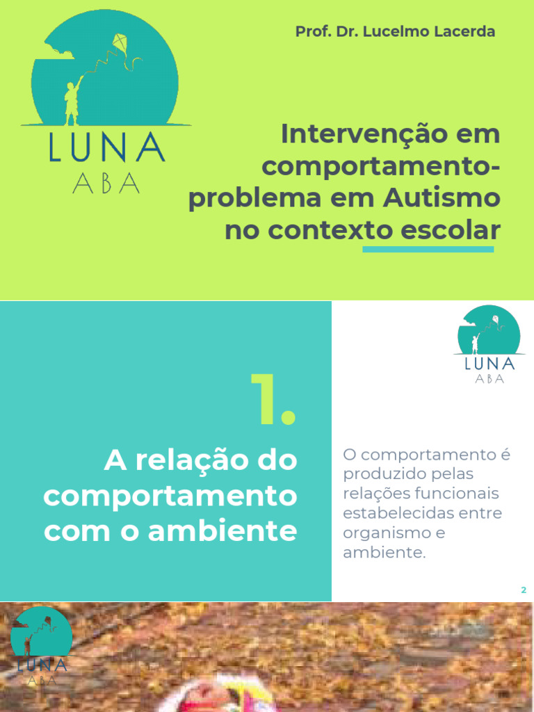 Intervenção em Comportamento-Problema no Autismo | PDF | Comportamento ...