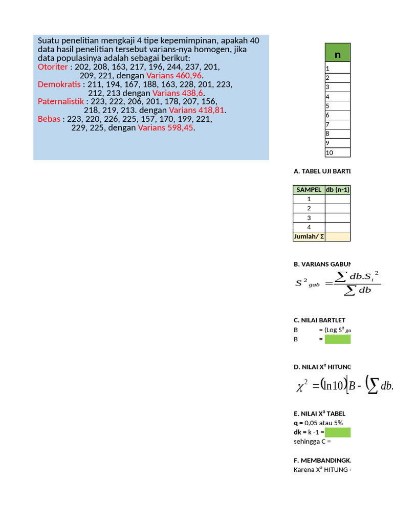 Tabel Latihan 1 | PDF