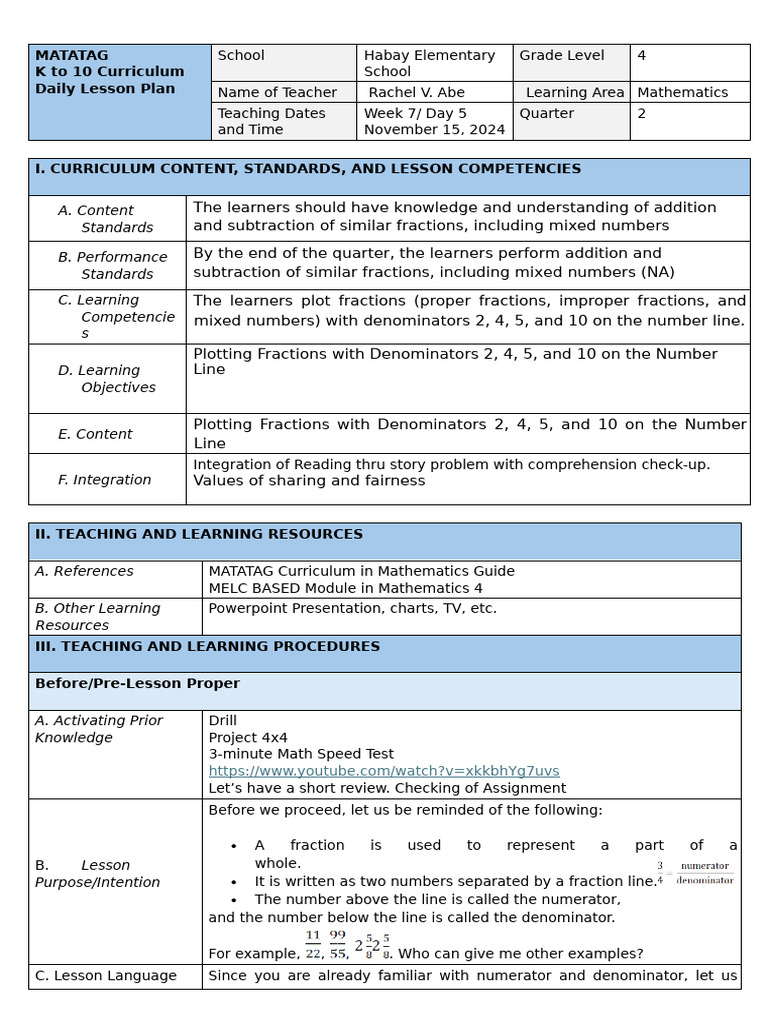 MATH Q2 W7 Day5 | PDF | Numbers | Learning