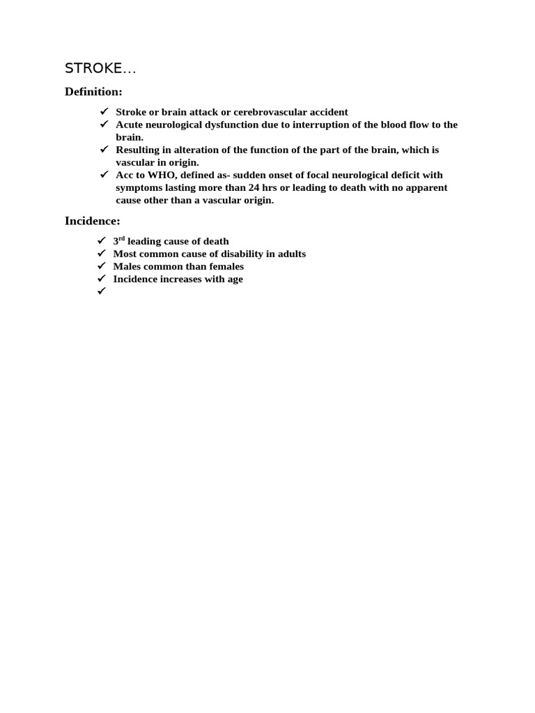 Understanding Stroke Risks & Impact | PDF | Science & Mathematics