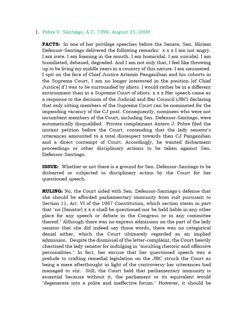 Constitutional Law Case Digests | PDF | United States House Of ...