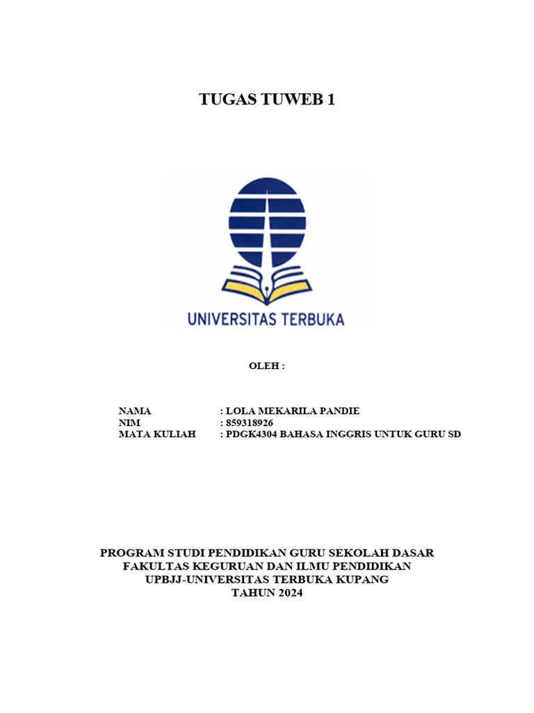 Tgs 1 Bhs Inggris. Lola | PDF