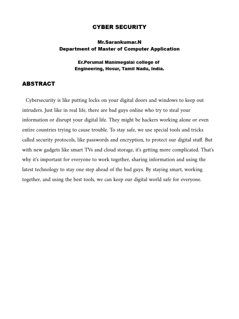 Cyber Saran-1 | PDF | Computers | Technology & Engineering